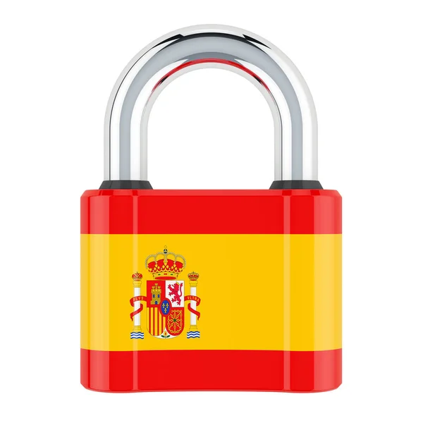 Computer Folder Icon Spanish Flag Rendering Isolated White Background ...