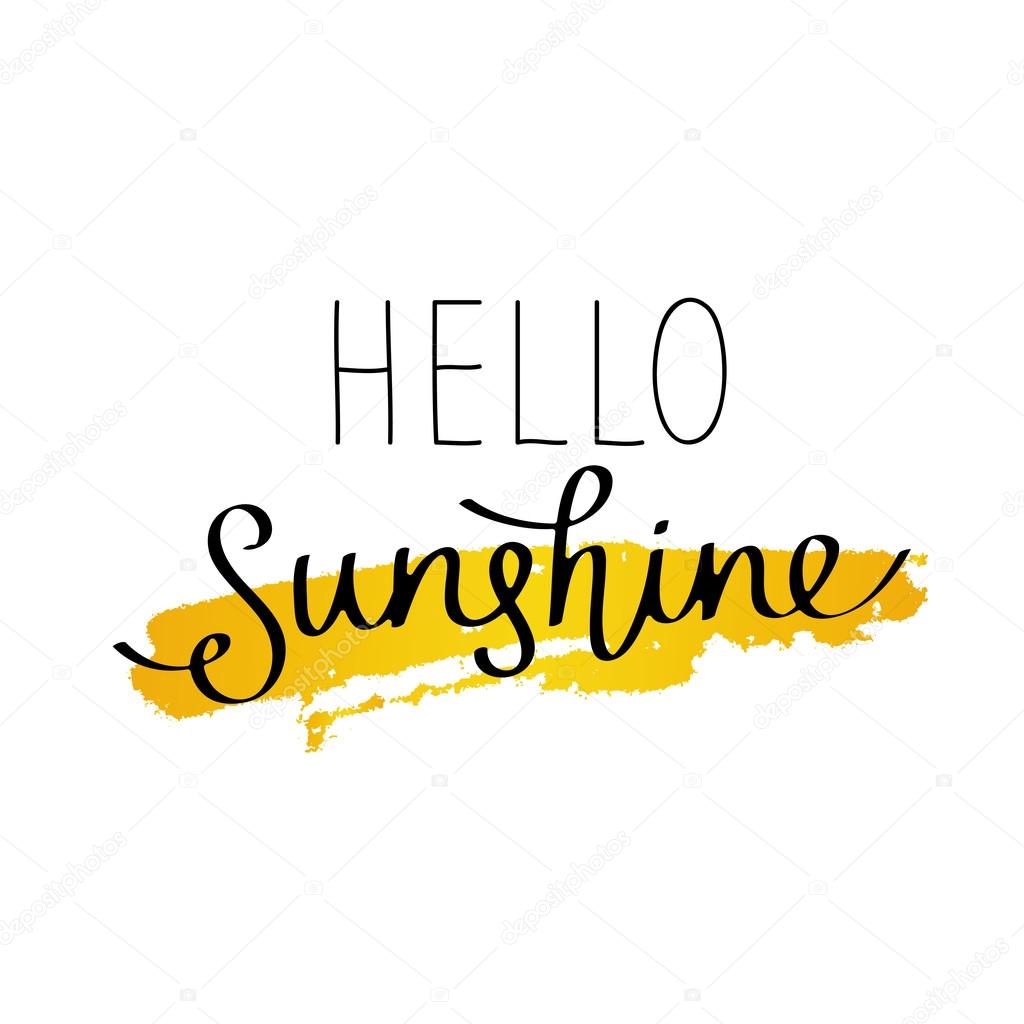 Sunshine White Background