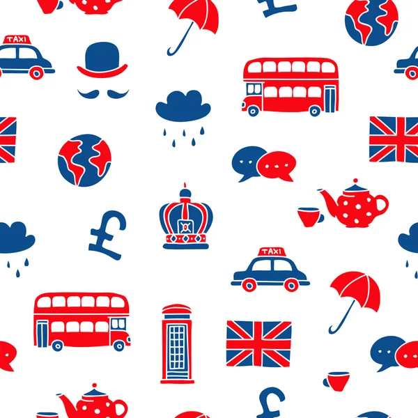 Hand drawn english pattern Stock Vector Image by ©yuyula #66502029