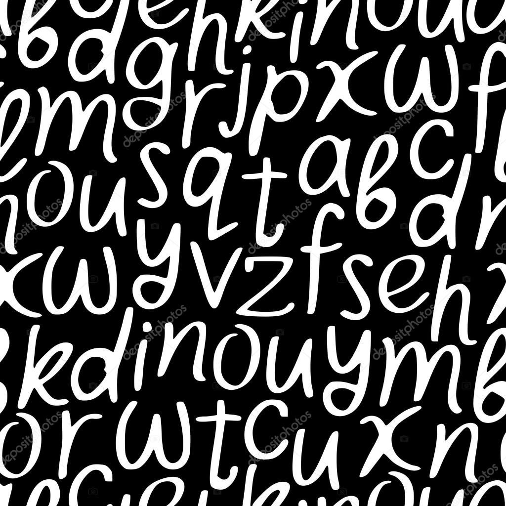Patrón vectorial sin costuras de letras del alfabeto 2022