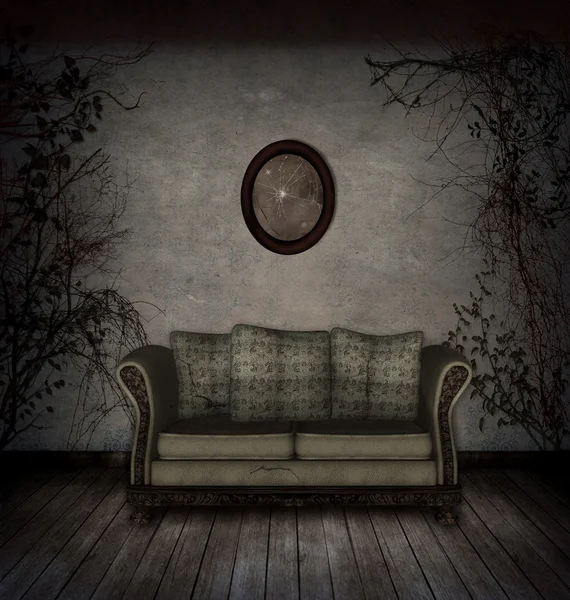 Creepy Living Room Drawing