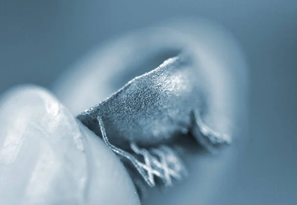 Small object printed on metal 3d printer macro. - Stock Image - Everypixel