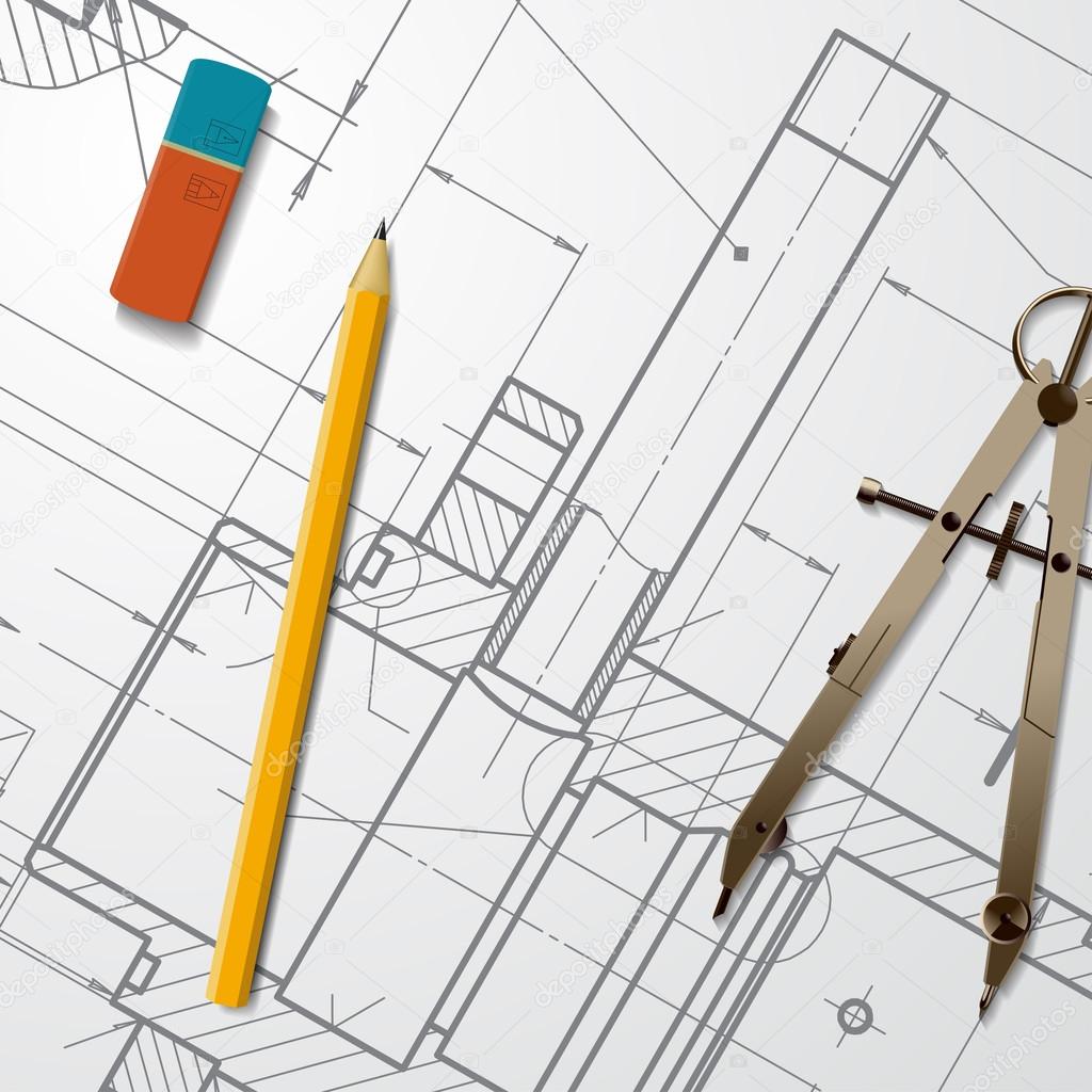 Engineer or architect illustration Stock Vector by ©mara_lingstad 104857786