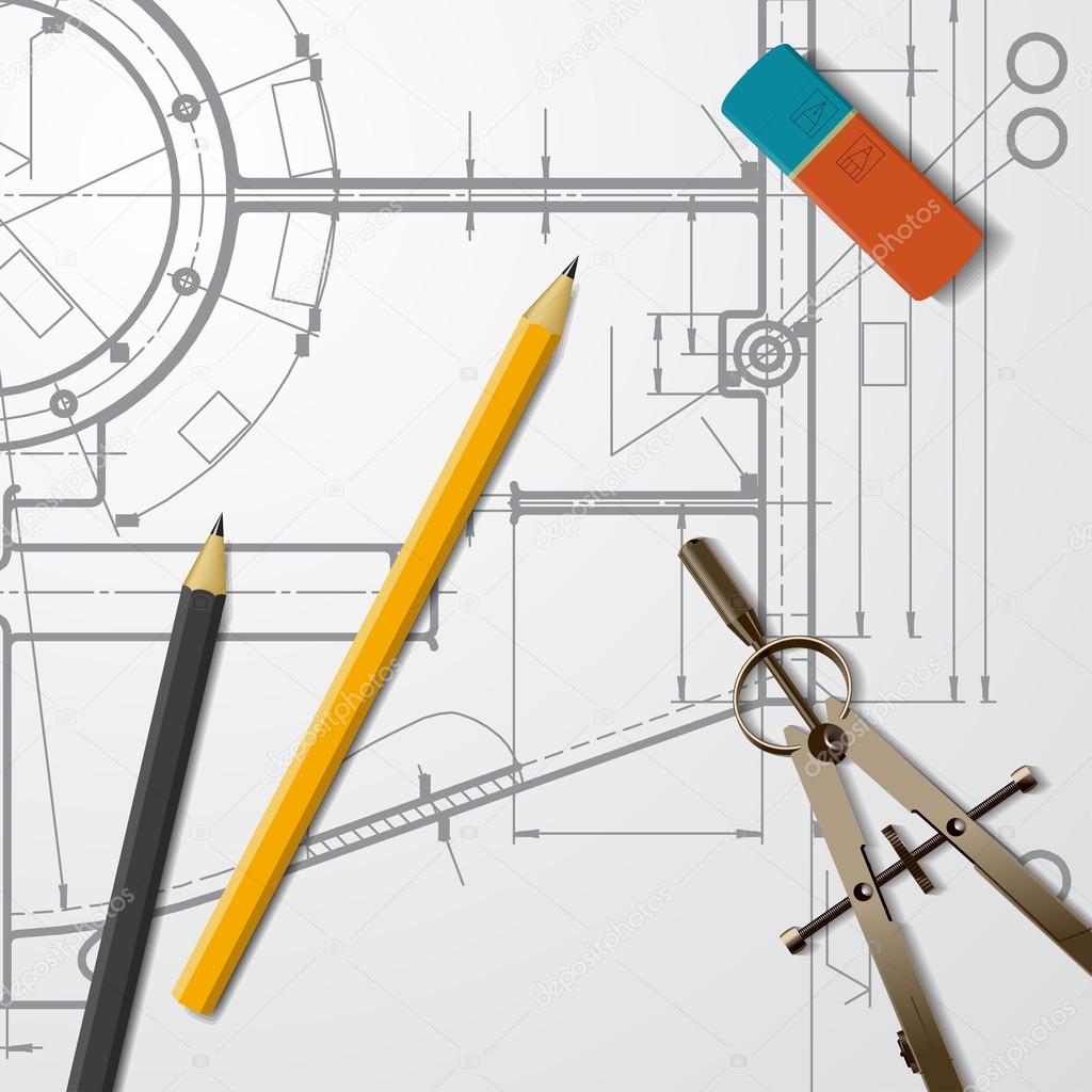 Technical Drawing Tools Wallpaper