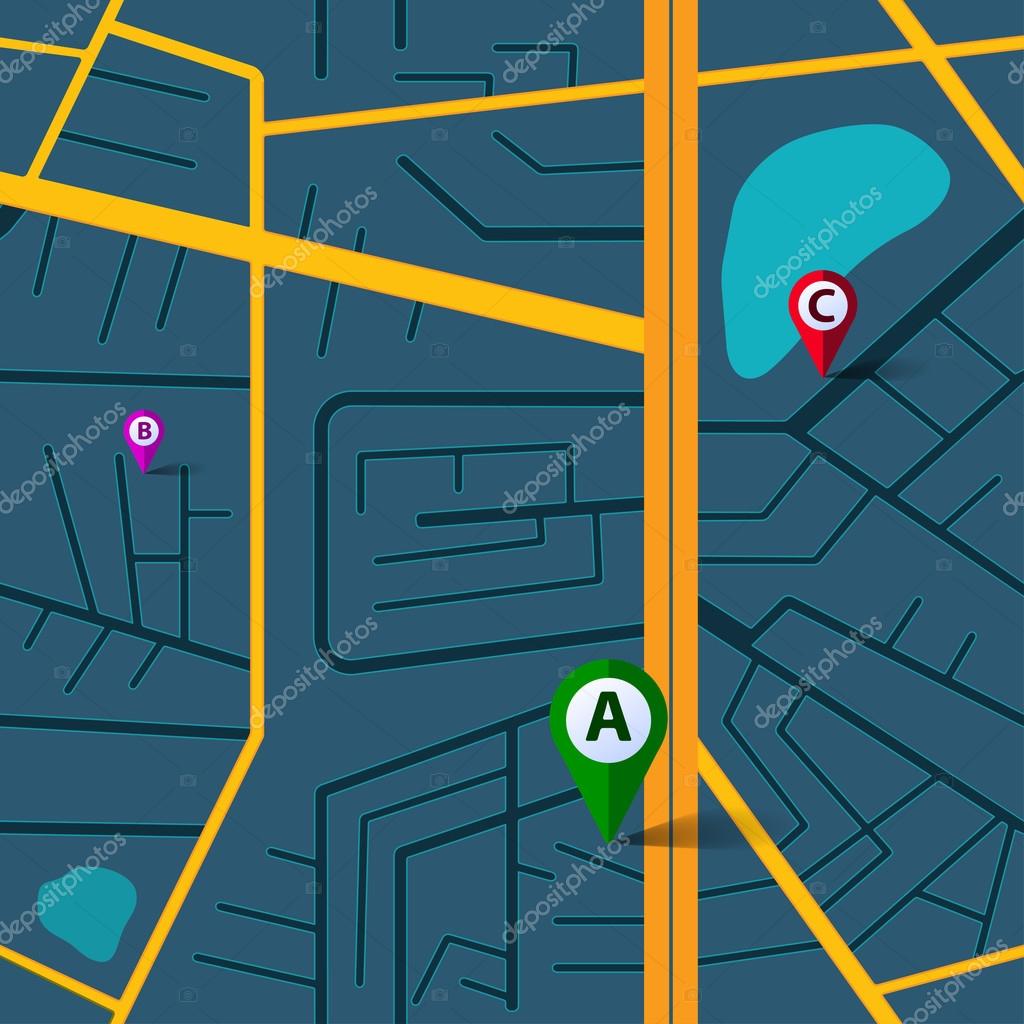 Vector blue map seamless pattern. Eps10 Stock Vector Image by ©mara ...