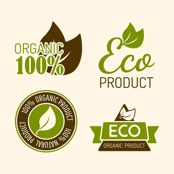 Set of icons for organic food and restaurants — Stock Vector © Variant ...