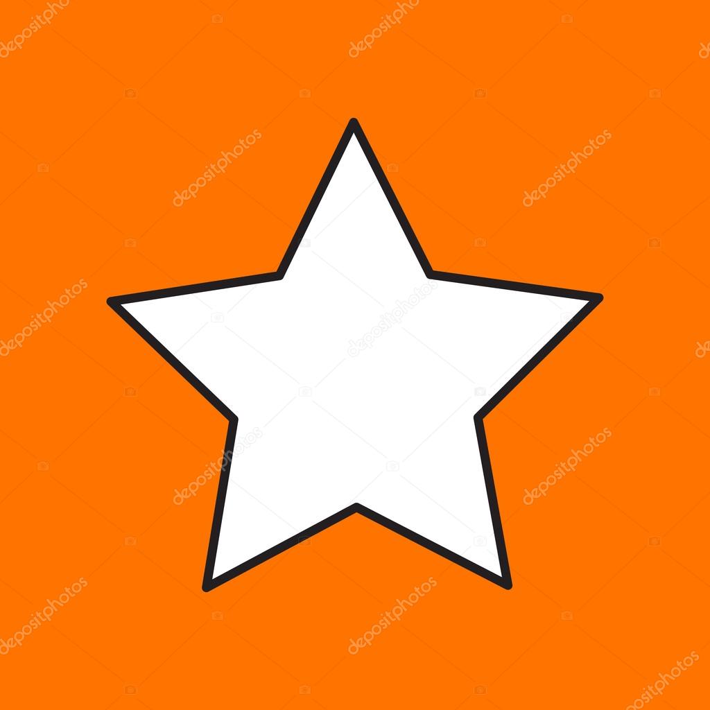 Flat star icon Stock Vector by ©mara_lingstad 63591823