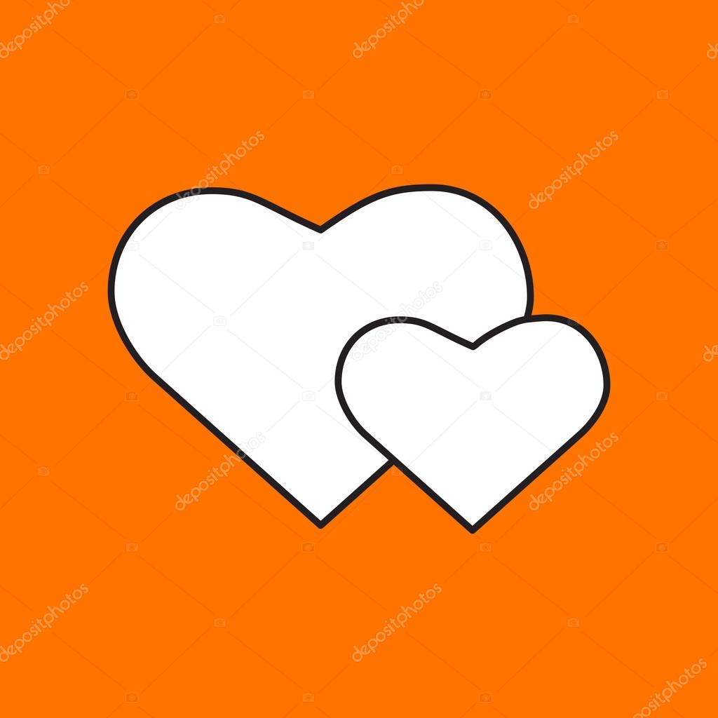 Two hearts icon Stock Vector by ©mara_lingstad 63592097