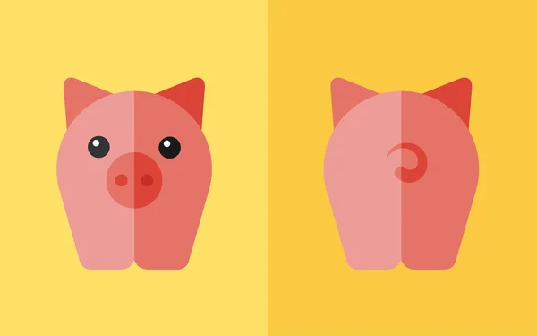 164 Pig back Vector Images | Depositphotos