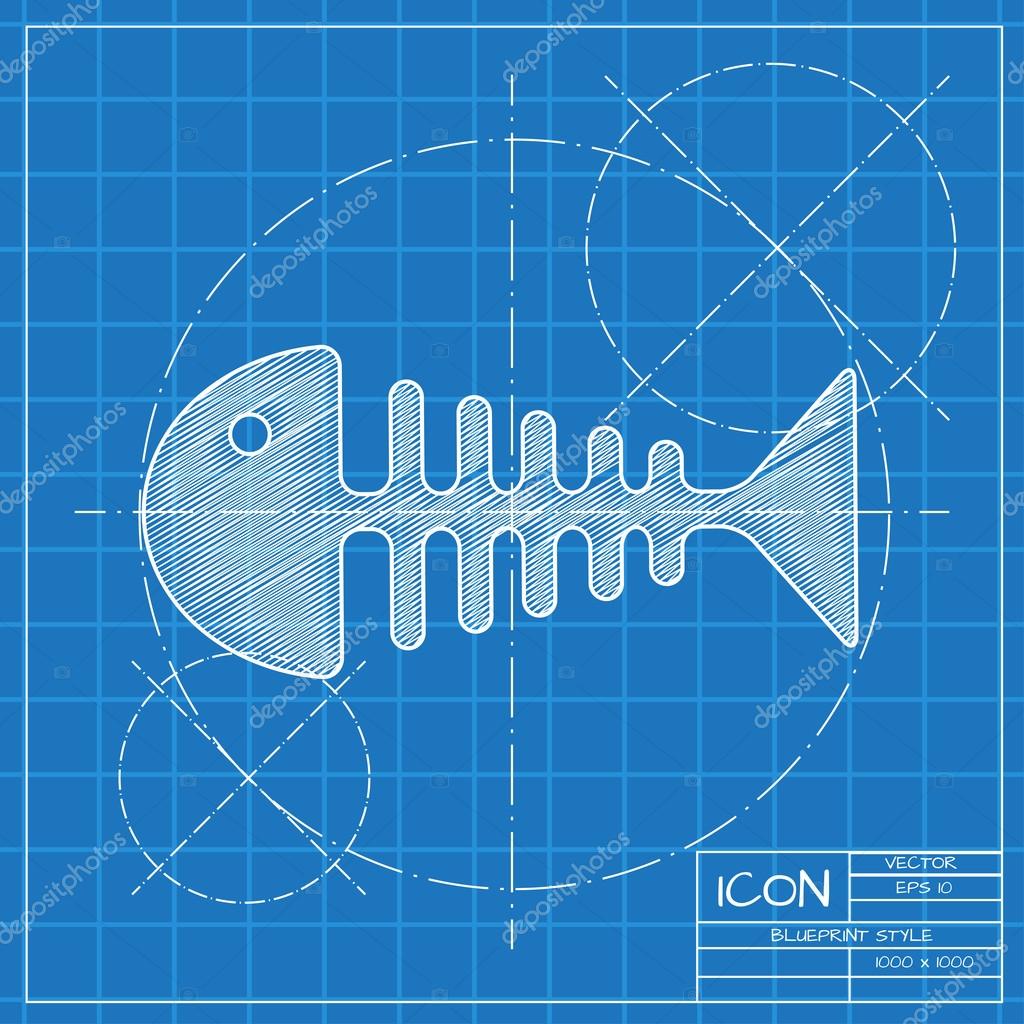 Flat fishbone icon Stock Vector Image by ©mara_lingstad #84559758