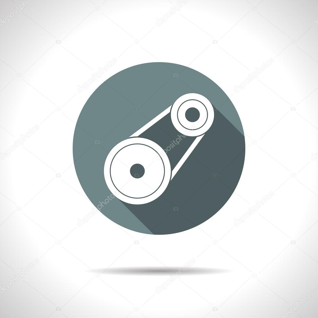 Belt drive icon Stock Vector by ©mara_lingstad 84641952