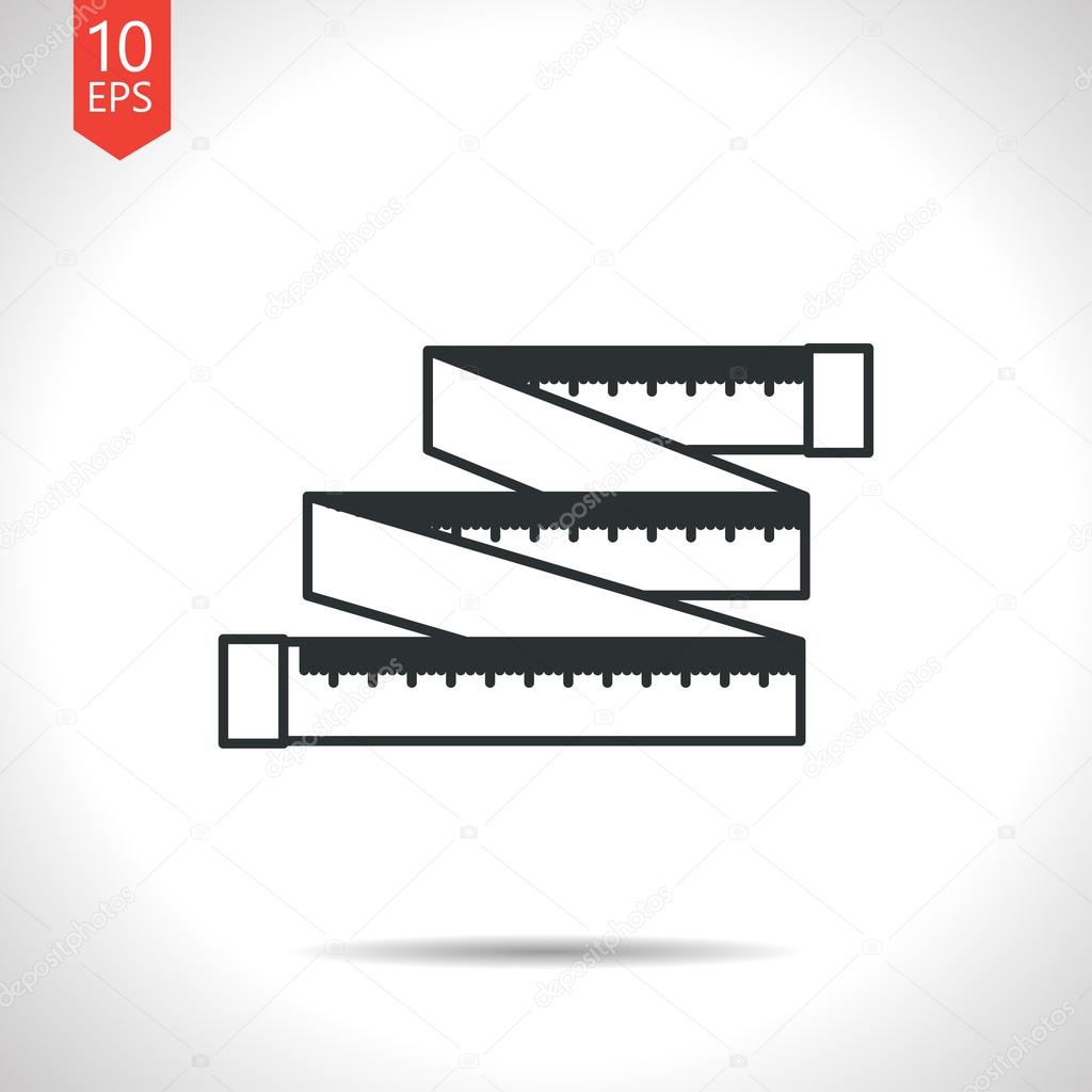 Tailor ruler icon Stock Vector by ©mara_lingstad 86455388