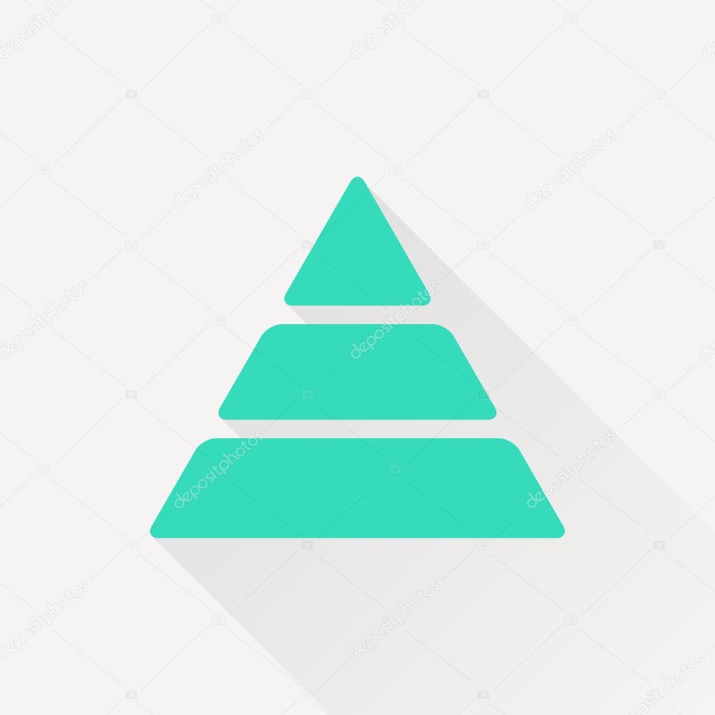 Flat pyramid icon — Stock Vector © mara_lingstad #89557192