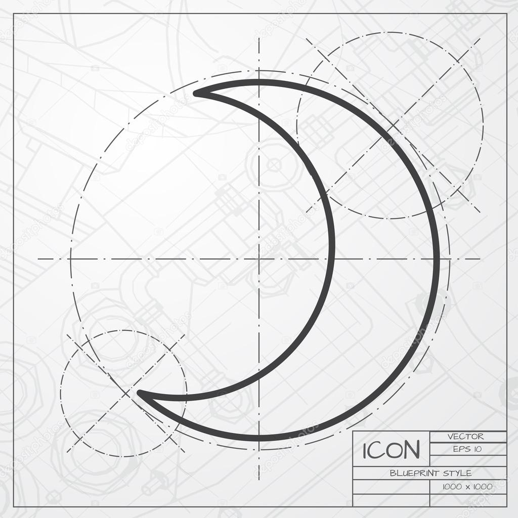 Flat moon icon Stock Vector Image by ©mara_lingstad #90106722