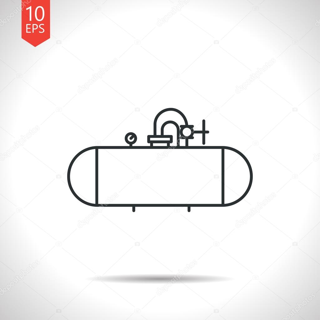 Outline cistern icon Stock Vector Image by ©mara_lingstad #90113860