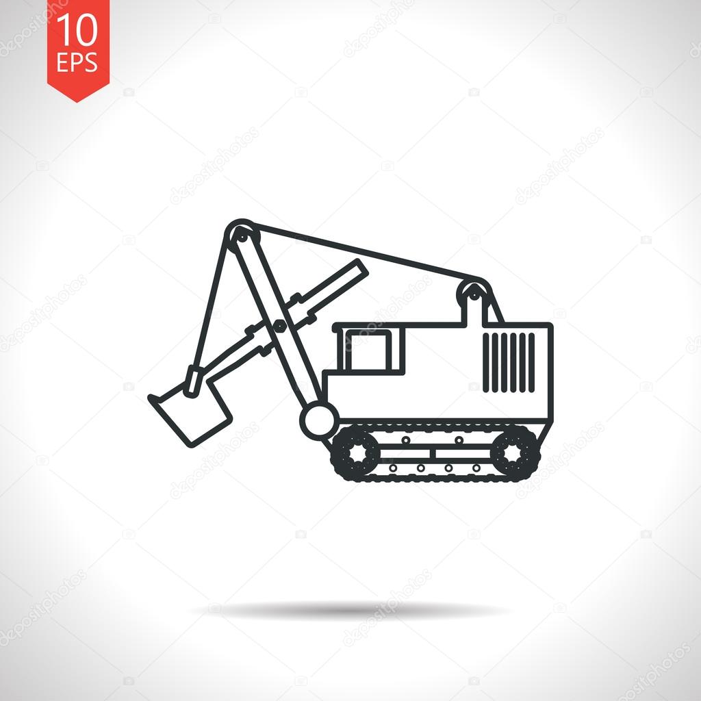 Heavy machine icon Stock Vector by ©mara_lingstad 90113918