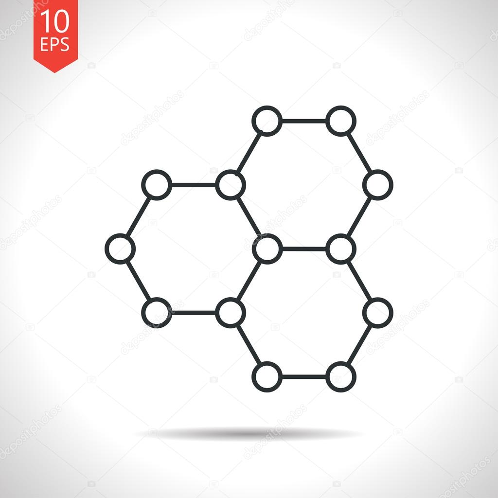 Flat Graphene icon Stock Vector Image by ©mara_lingstad #90116420