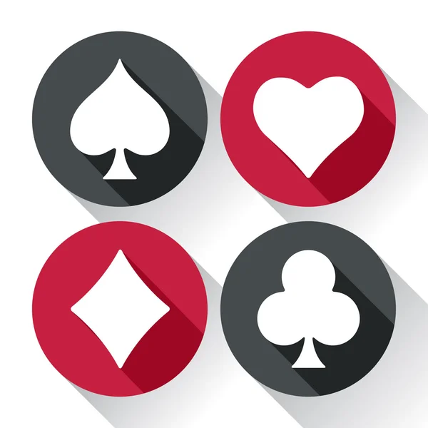 Playing card icon set Stock Illustration by ©mara_lingstad #63591355