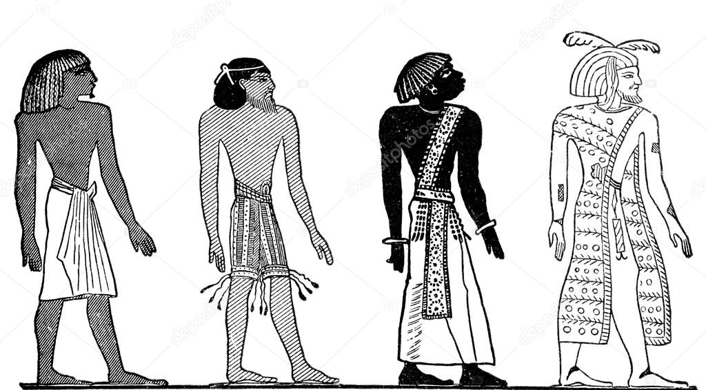 The four races of men Stock Illustration by ©lenschanger #94202008