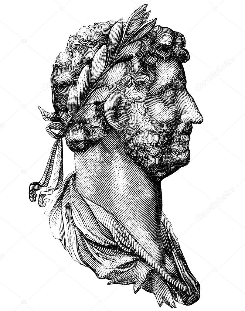 Hadrian Roman Emperor Stock Illustration by ©lenschanger #94927844