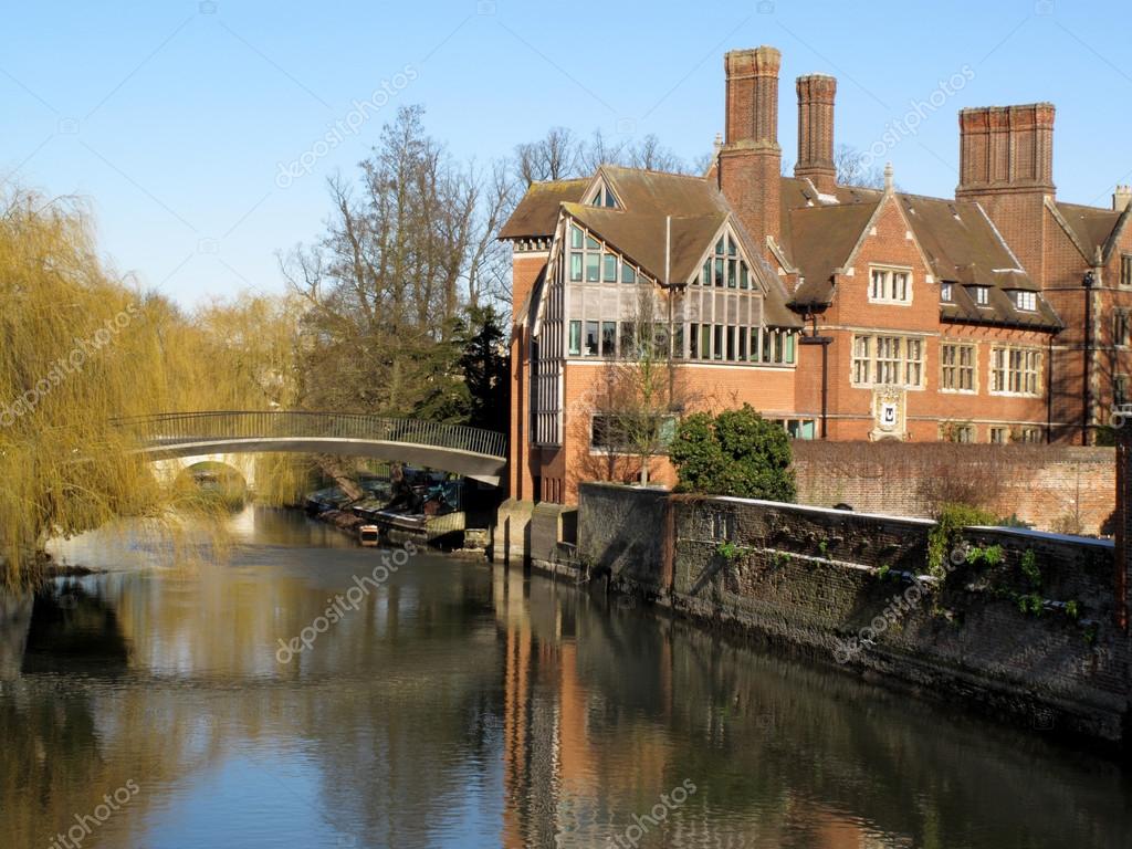 Trinity Hall, Cambridge University on River Cam — Stock Photo ...