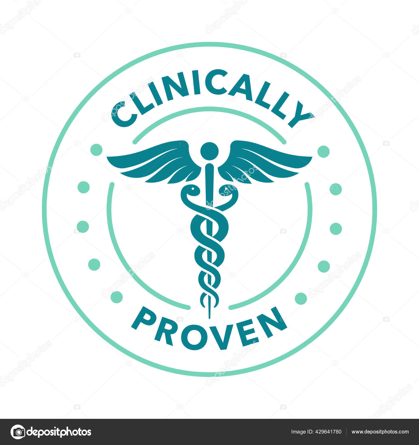 Distintivo Vetorial Clinicamente Testado Aprovado vetor(es) de stock de ...