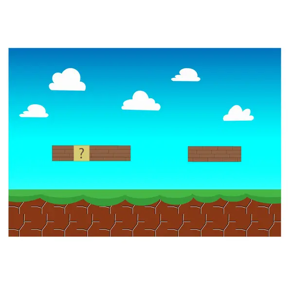 Platformer Game Interface Vector Illustration Stock Vector by ©ESHKAnya ...