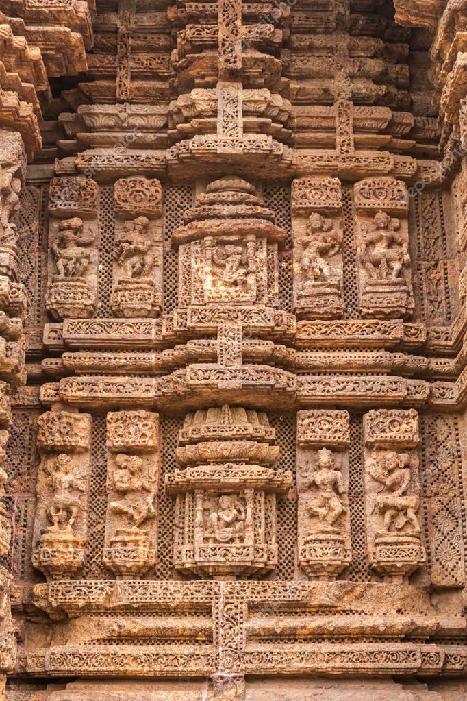 Ancient Oriyan Temple Carvings. — Stock Photo © nilanewsom #64657069