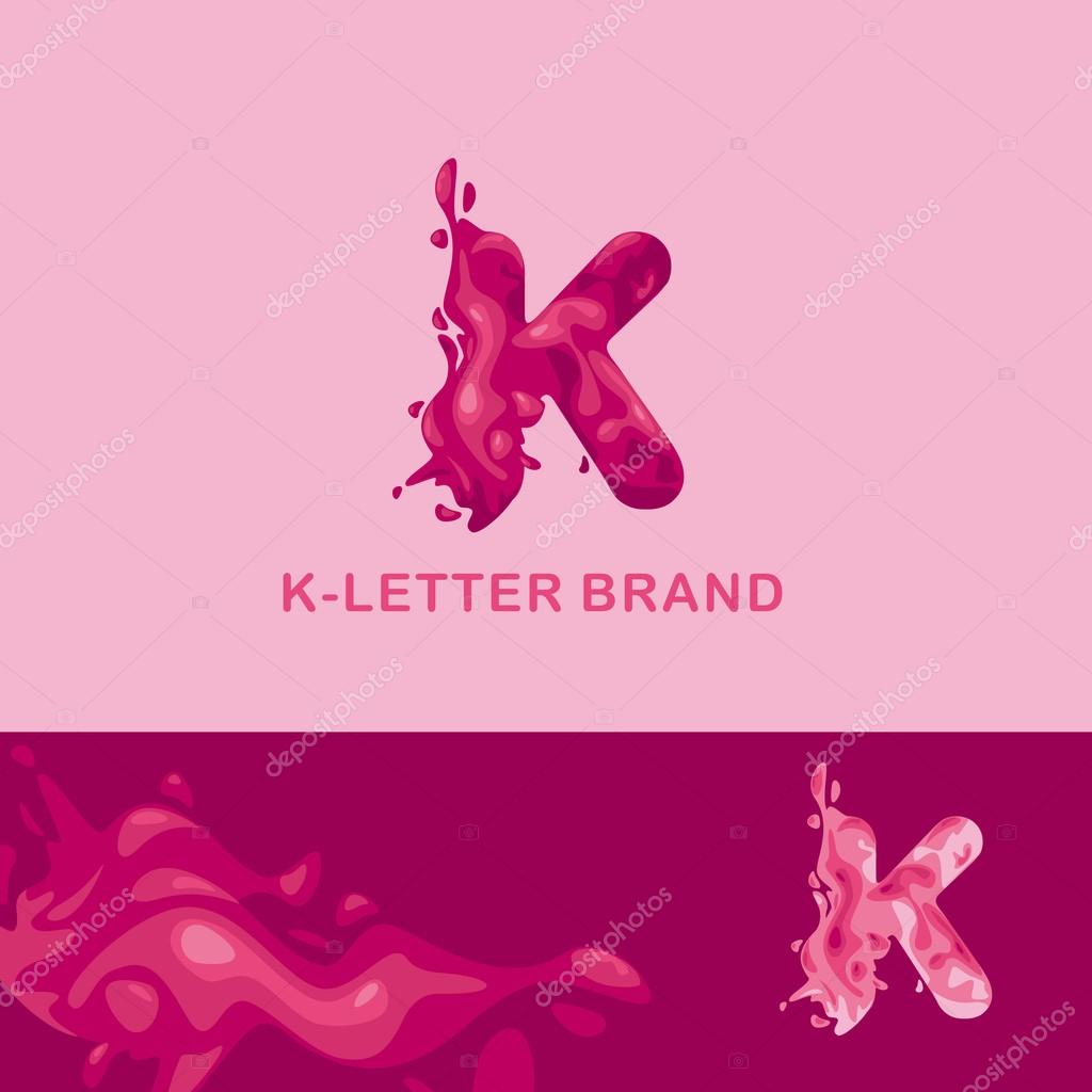Liquid letters K Stock Vector by ©filonov 119012758