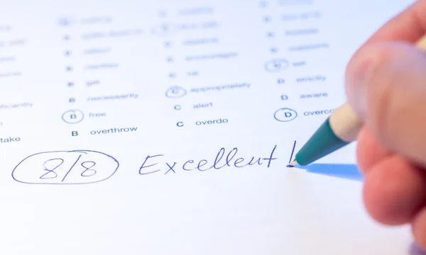 Language test paper Stock Photo by ©ChechotkinAnton 111236176