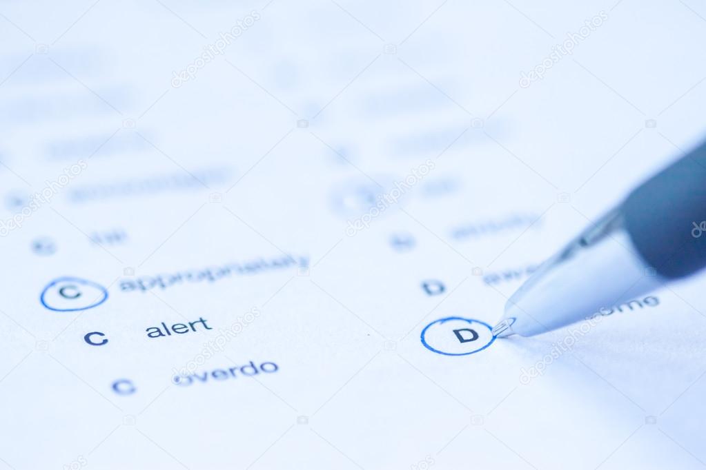 Language test paper Stock Photo by ©ChechotkinAnton 111236176
