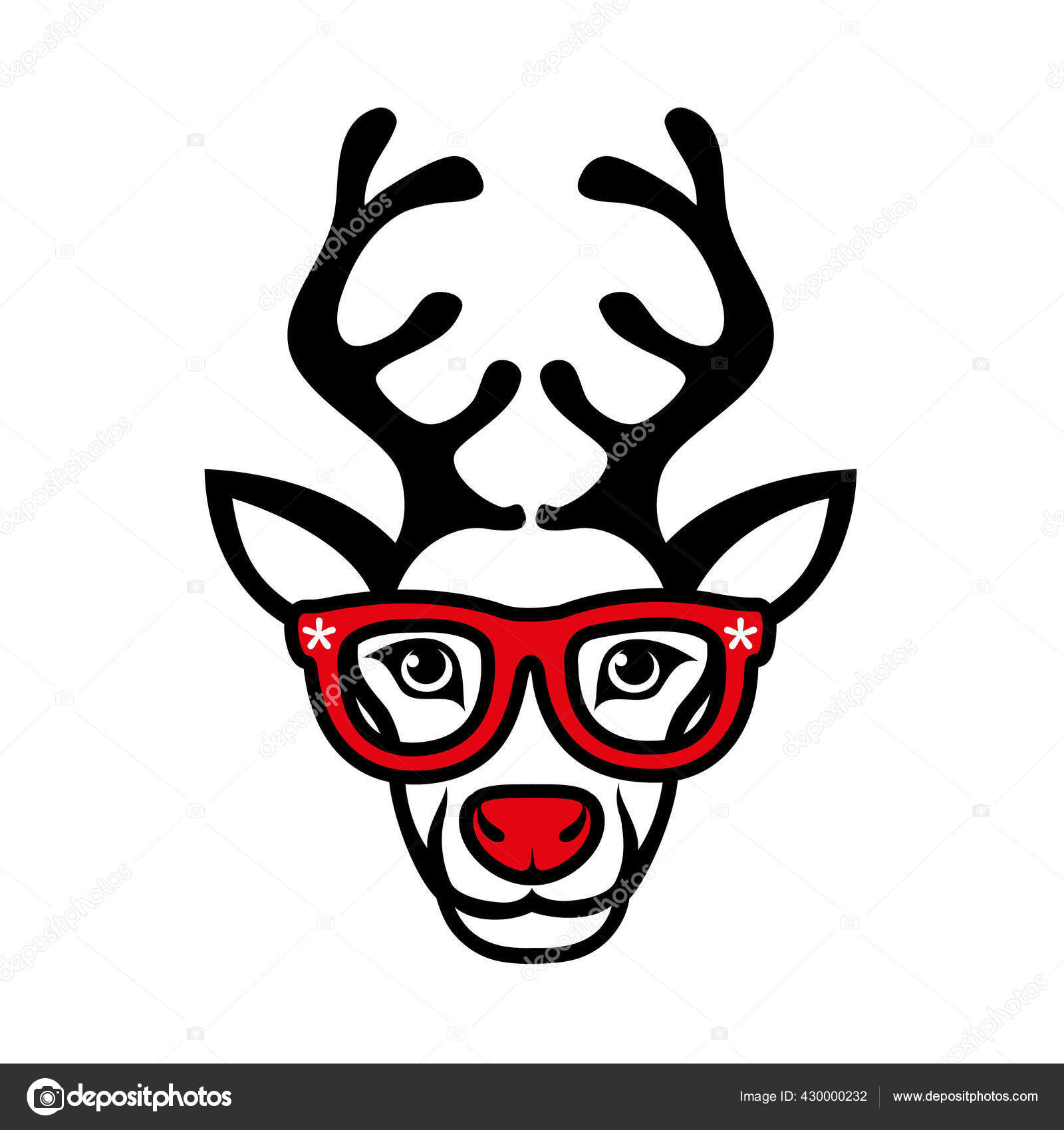 Reindeer Icon Vector Illustration Stock Vector by ©I.Petrovic 430000232