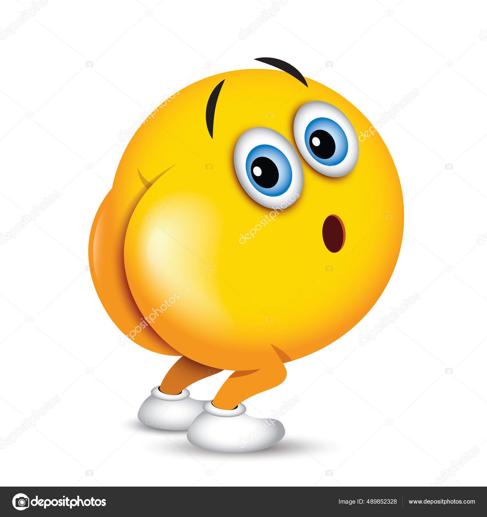 Printcute Emoticon Emoji Twerk Vector Illustration Stock Vector Image ...