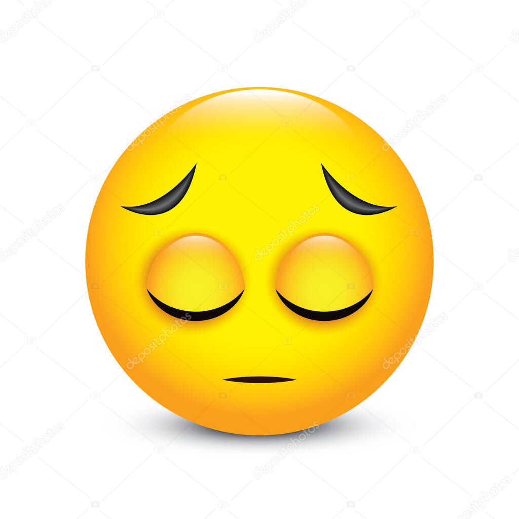 Cartone Animato Carino Faccina Triste