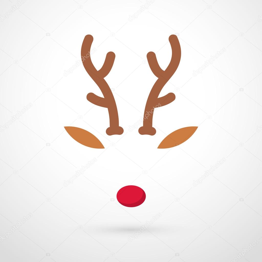 Rudolph Rentier rote Nase Stock-Vektorgrafik von ©I.Petrovic 60538405