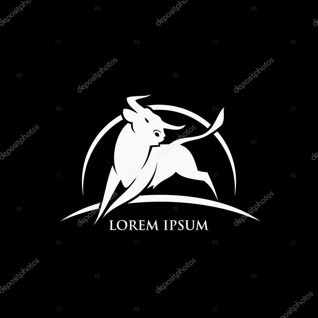 White bull sign — Stock Vector © I.Petrovic #64227563