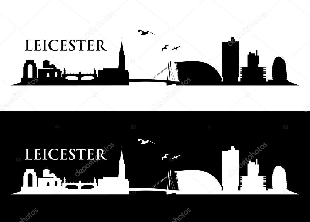 Leicester skyline illustration Stock Vector Image by ©I.Petrovic #94808698