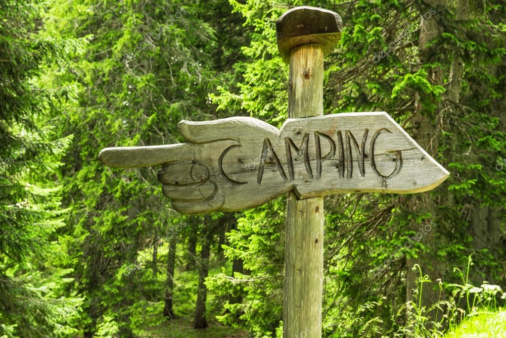 Camping sign Stock Photo by ©nataliafrei 52561249