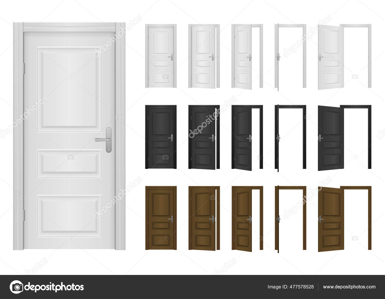 Open Front Door Illustration