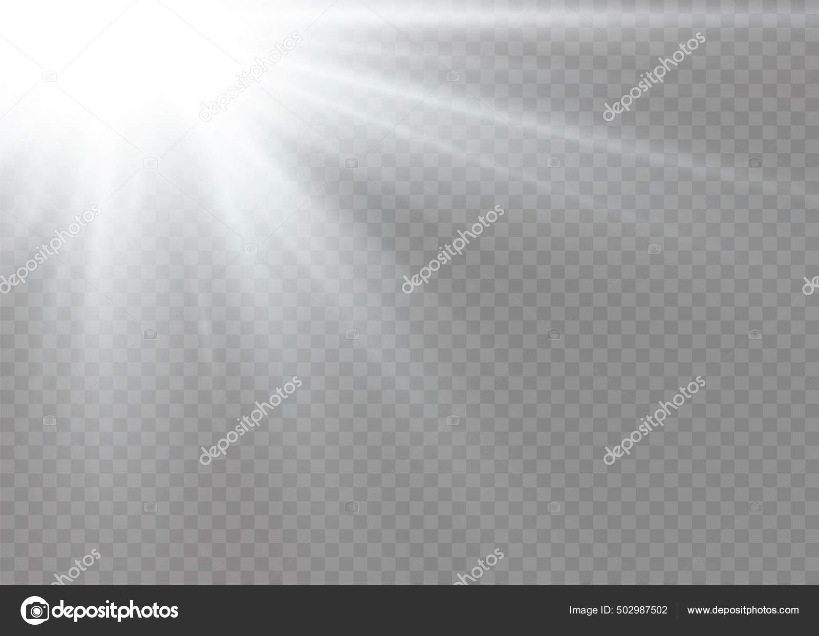 White glowing light sun rays, star burst, spotlight. Stock Photo by ...