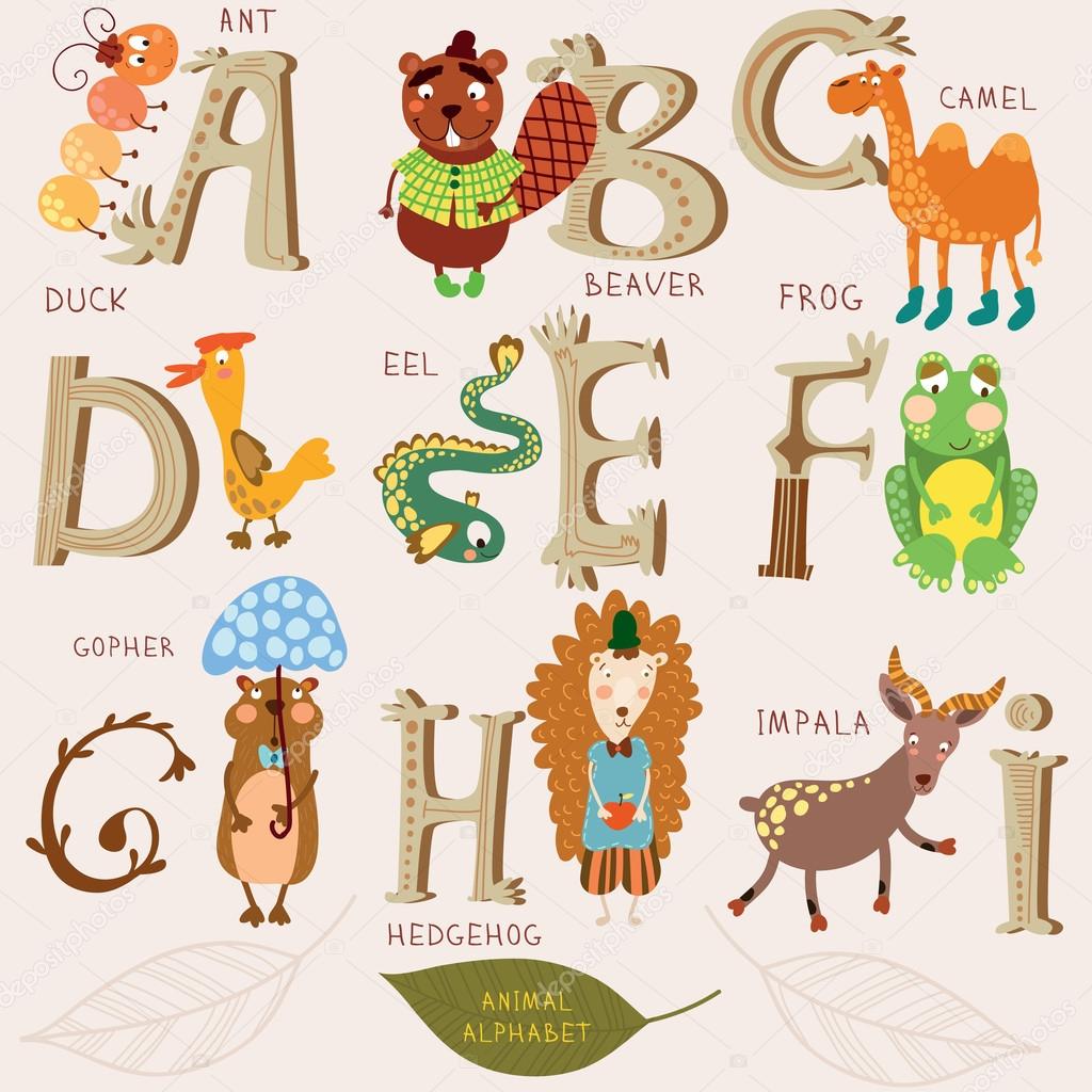 F Animal Alphabet Letters