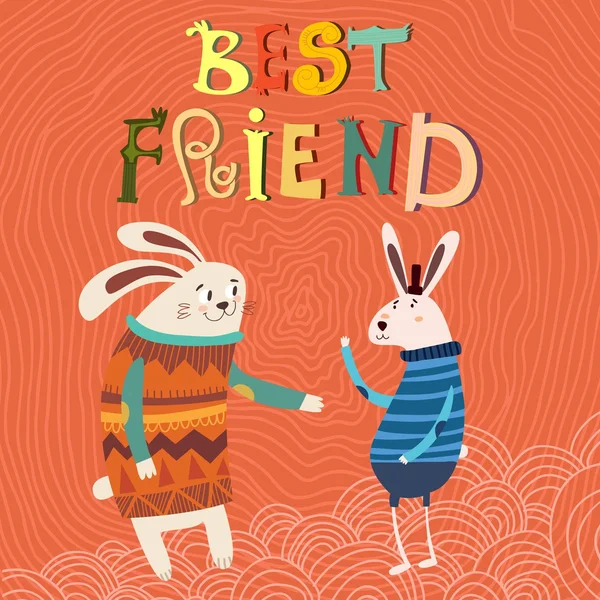 Rabbit friend Vector Art Stock Images | Depositphotos