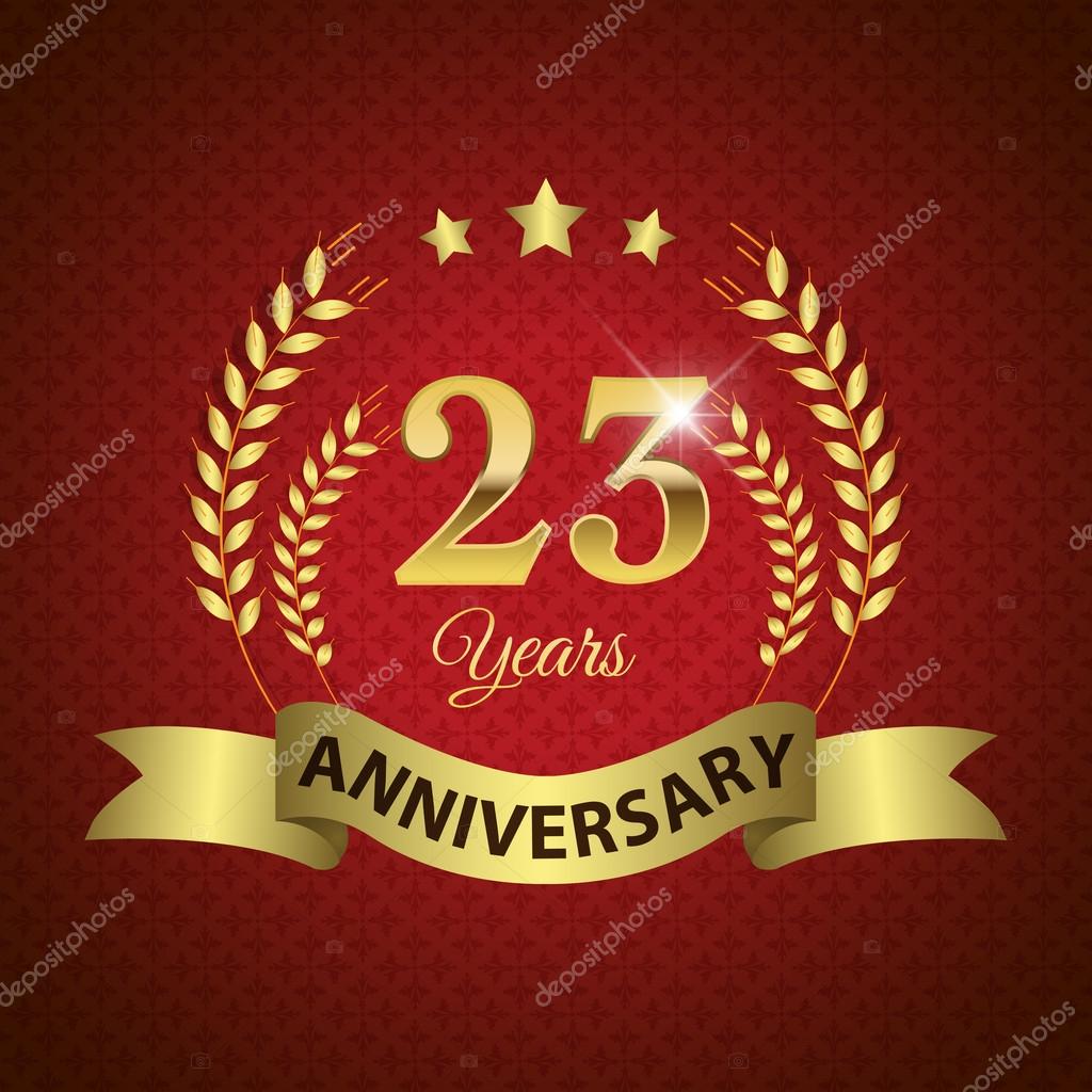 23 Years Anniversary Seal Stock Vector by ©harshmunjal 59522581