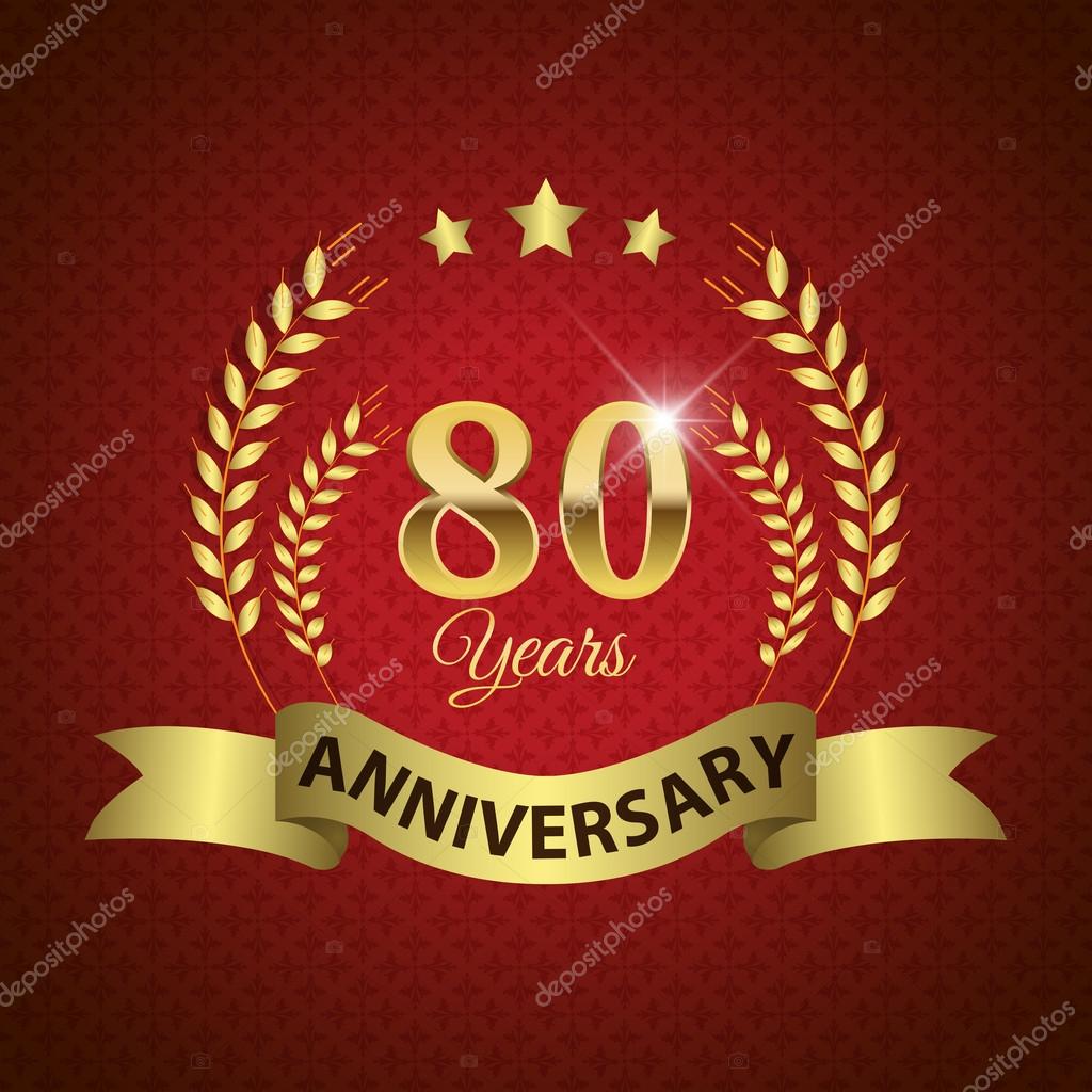 80 Years Anniversary Seal — Stock Vector © harshmunjal #59523105