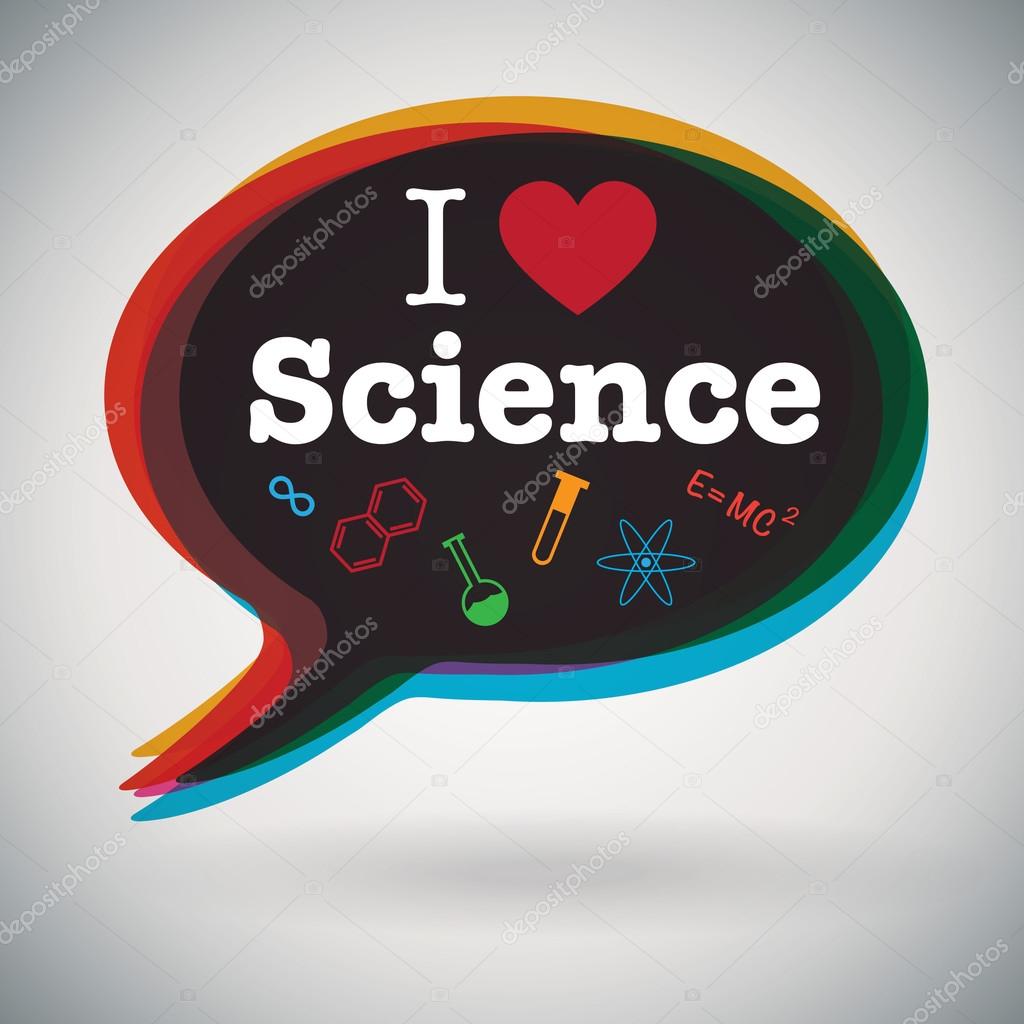 I Love Science Clipart