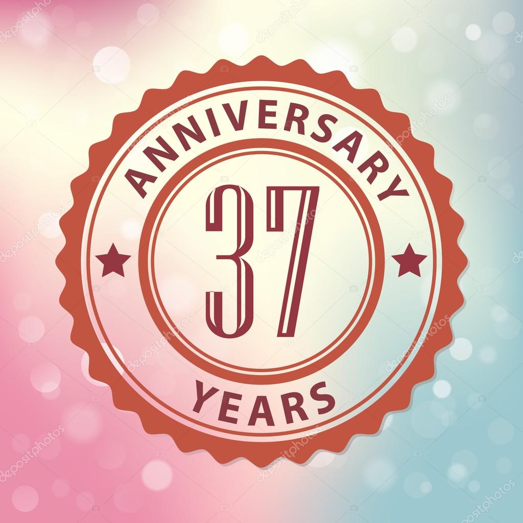 "37 Years Anniversary" — Stock Vector © harshmunjal #69244977