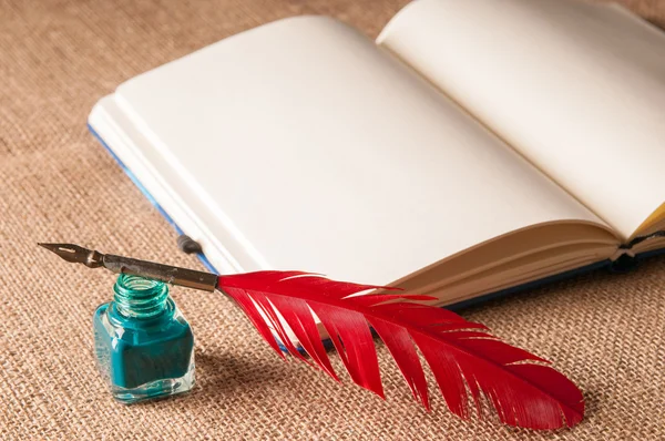 Quill pen and papyrus sheet Stock Photo by ©siculodoc 100036254