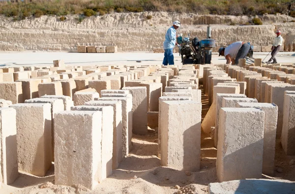Tufa stone quarry — Stock Photo © siculodoc #113726706