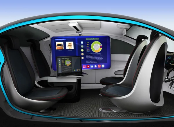 Autonomous car interior concept — Stock Photo © chesky_w #110446674