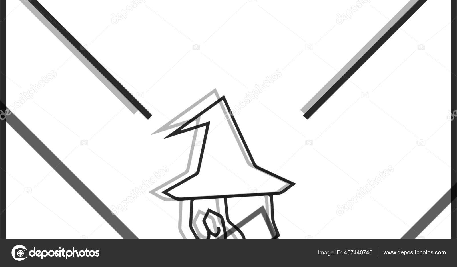 Man Wizard Hat Icon Illustration — Stock Photo © vectorfusionart #457440746